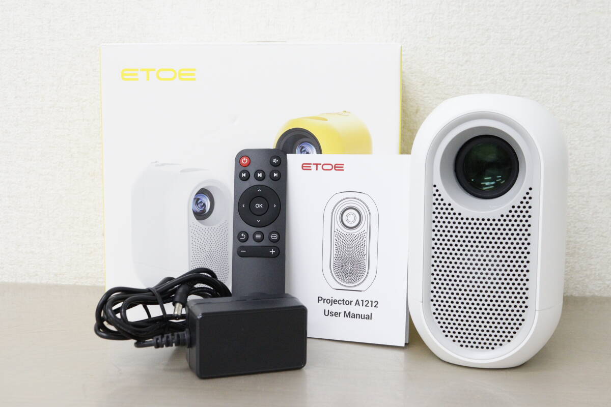 【傷や汚れあり】ETOE プロジェクター A1212 ホワイト リモコン/コード/説明書付 13N865の落札情報詳細 - Yahoo ...