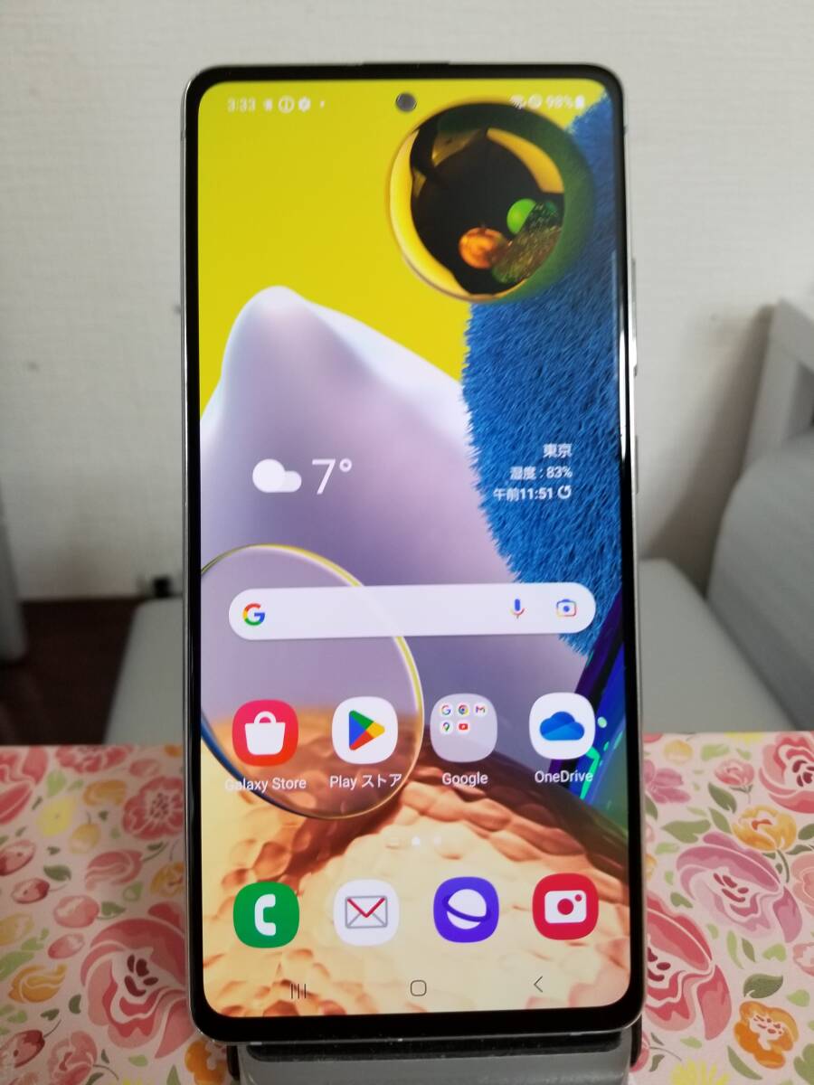 【やや傷や汚れあり】F03 docomo SC-54A SAMSUNG Galaxy A51 5G white SIMフリー 128GB 6GB 6.5インチ 本体のみ 【中古品・ギャラリー ...