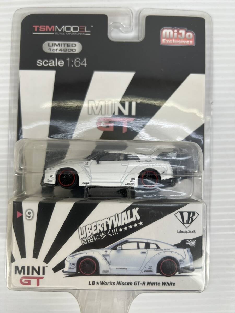 【やや傷や汚れあり】#69/RH305 1/64 mini gt ニッサン GT-R R35 lb ワークス タイプ1 マット ホワイト ...