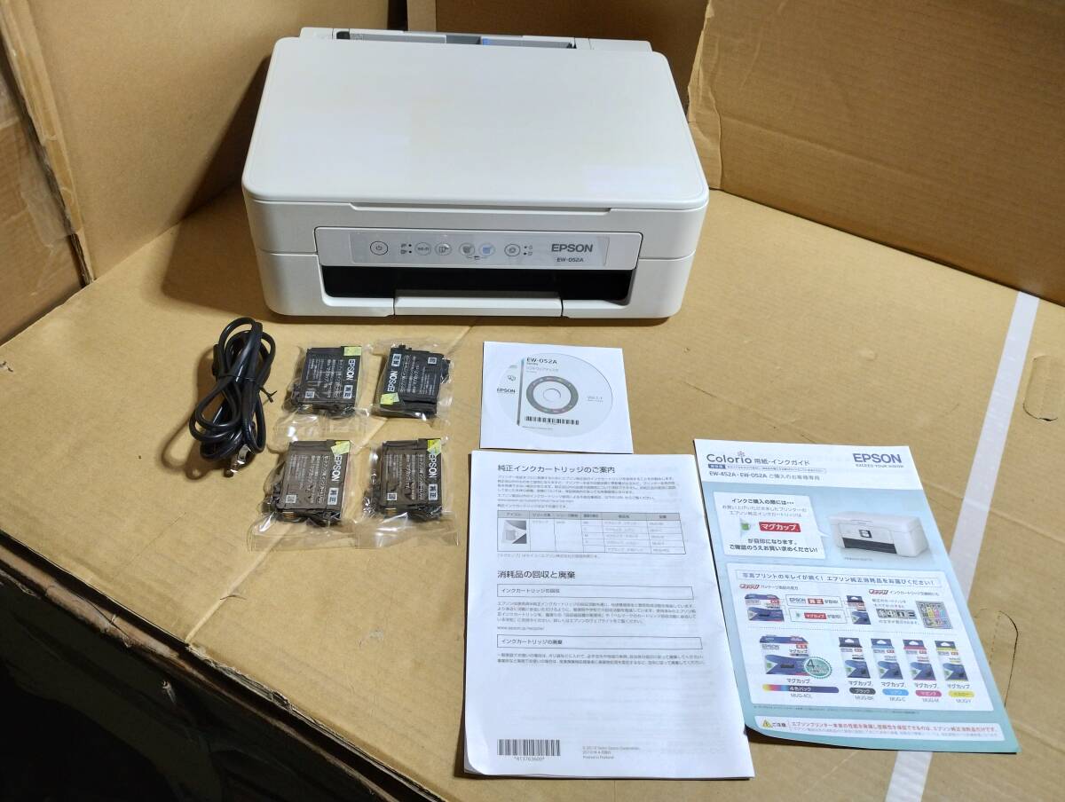 【傷や汚れあり】ジャンク品 EPSON エプソン インクジェット プリンタ A4 EW-052A 2019年製の落札情報詳細 - Yahoo!オークション落札価格検索 オークフリー