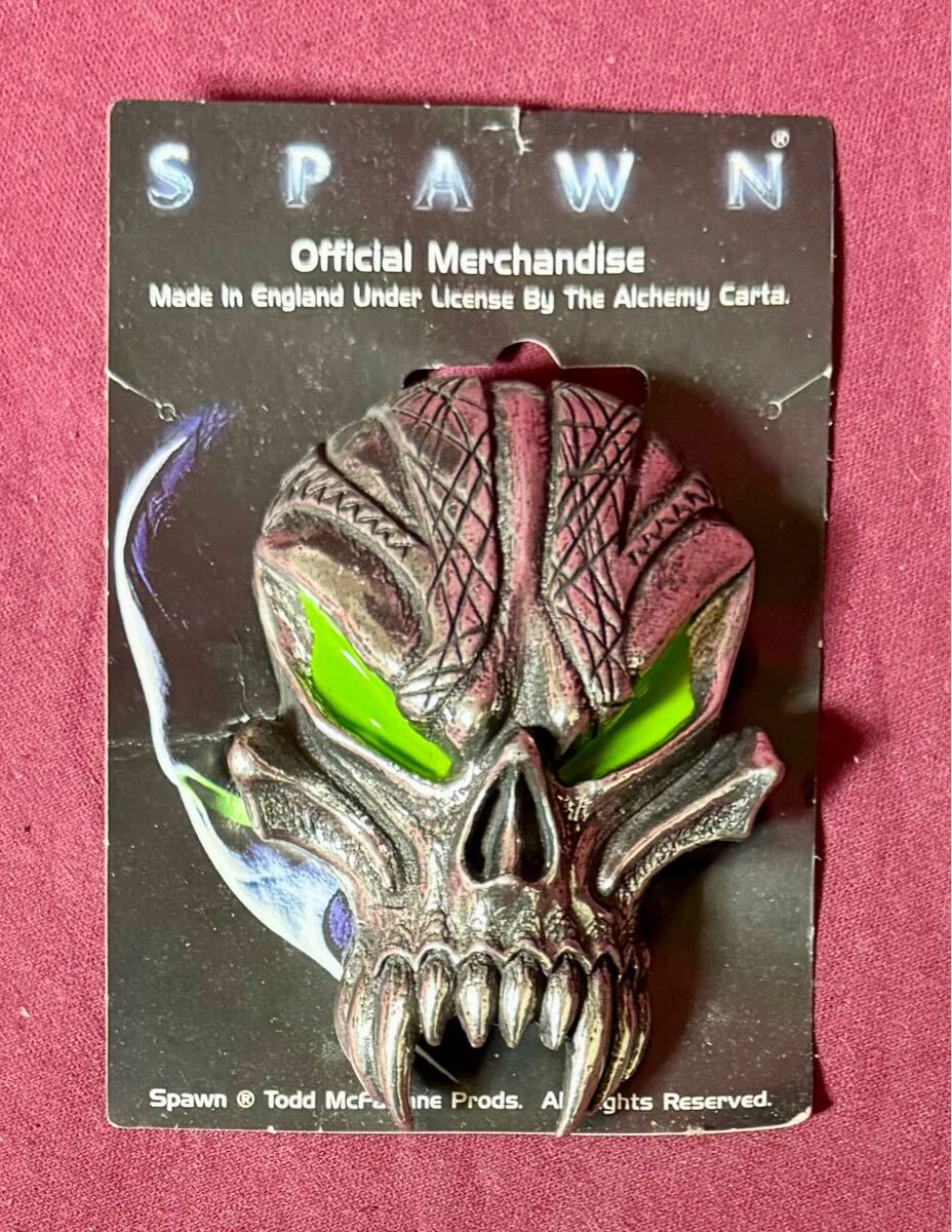 【未使用】'97 IMAGE COMICS『SPAWN』スポーン 金属製 ベルト バックル 映画オフィシャル品 BELT BUCKLE ...