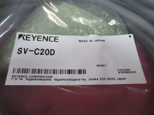 【未使用】KEYENCE キーエンス SV-C20D モータ電源ケーブル ACサーボシステム SVシリーズ 管理6R1206A-E1の落札情報 ...