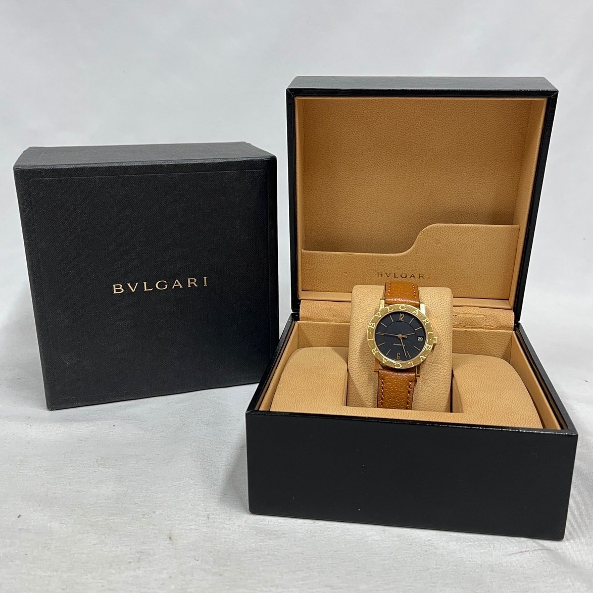 【目立った傷や汚れなし】BVLGARI ブルガリブルガリ BB26SS デイト 黒文字盤 ロゴ入り 箱 保証書（2016年購入） ブレス良好 レディース クォーツ 腕時計 1年保証の落札情報 ...