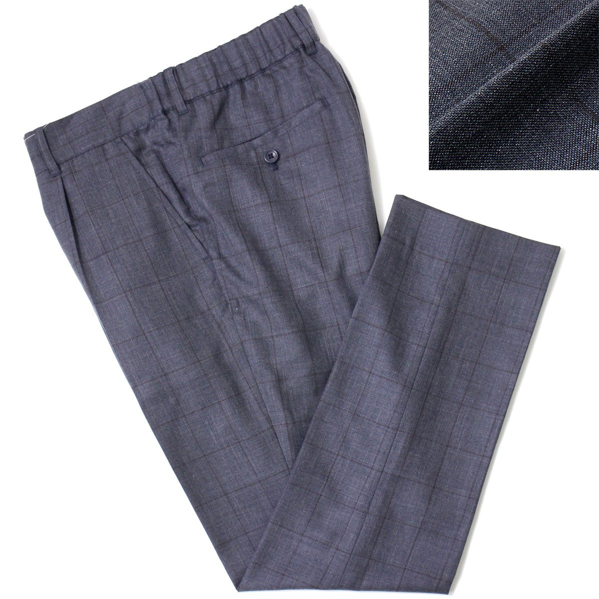 【未使用】新品 シンプリシテェ ストレッチ イージー スラックス L 紺 SIMPLICITE plus メンズ ロング パンツ チェック ロングシーズン CW3410Bの落札情報詳細 ...