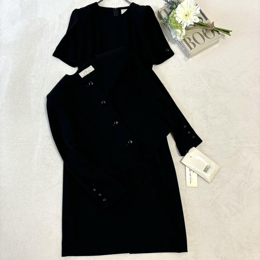 【目立った傷や汚れなし】1-169 東京ソワール TOKYO SOIR ブラックフォーマル ワンピース ジャケット 4点セット 13号 冠婚葬祭 喪服 黒 礼服 レディース フォーマルの落札 ...