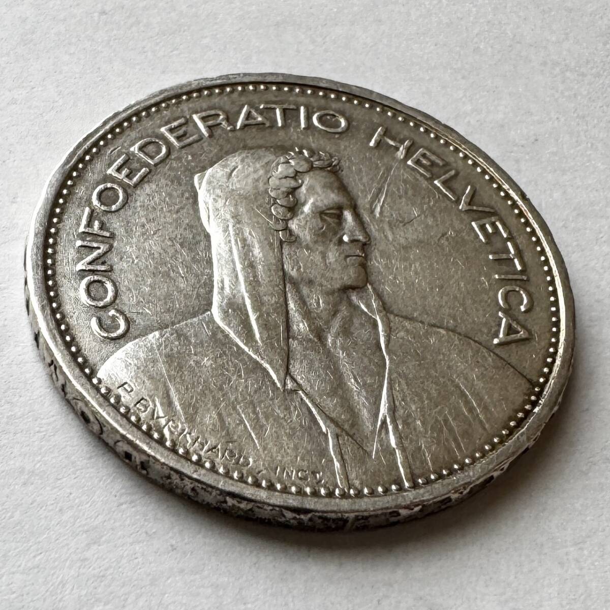 【傷や汚れあり】スイス5FR. 5フラン銀貨 1933年 重量15.1g No.55の落札情報詳細 - Yahoo!オークション落札価格検索 オークフリー