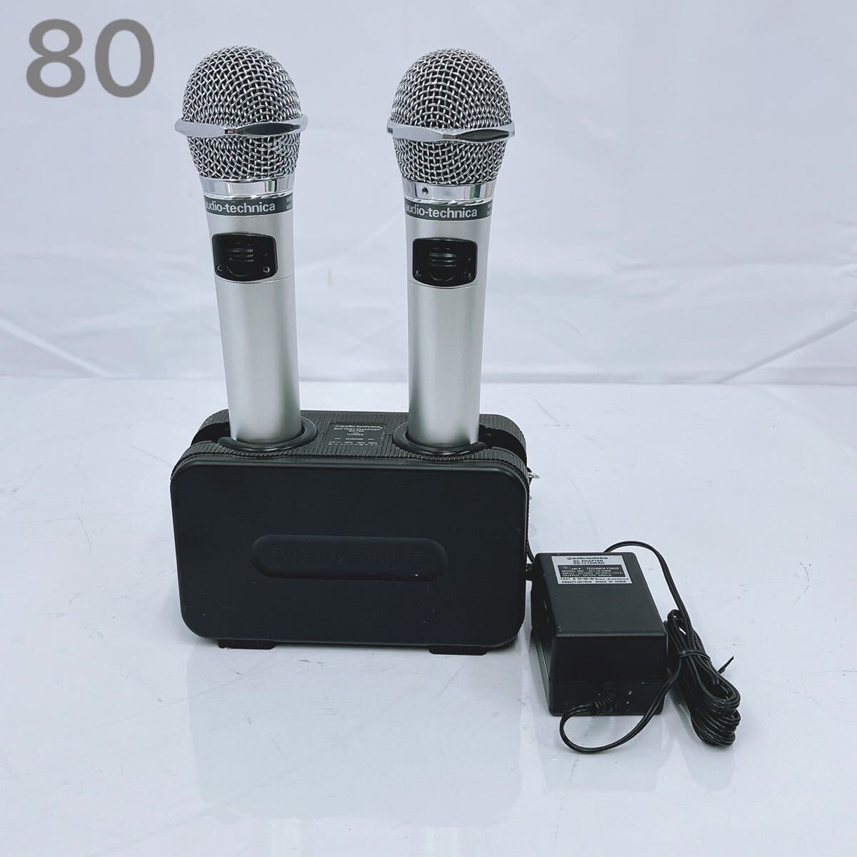 【やや傷や汚れあり】1SC093 audio-technica ワイヤレスマイク バッテリーチャージャーのセット ATW-T63 音楽機器 ...