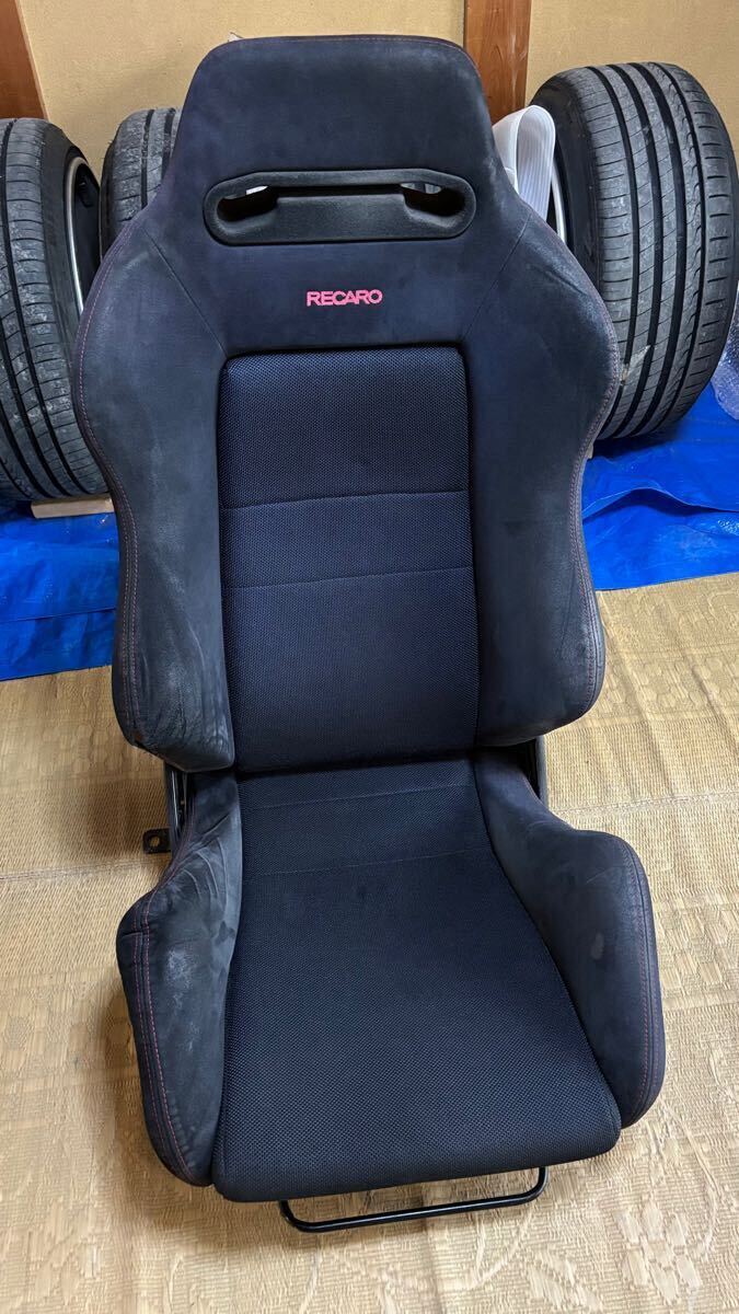 【やや傷や汚れあり】RECARO SR-3 DC2インテグラ？タイプR純正レカロシート黒 助手席側 jzx100運転席レール 助手席レール ...