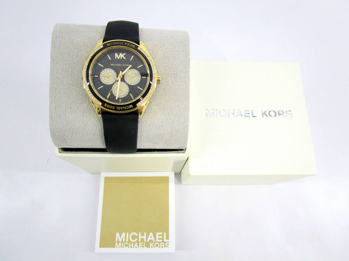 【未使用】1円★ 未使用 MICHAEL KORS マイケルコース 腕時計 クォーツ シリコン ステンレススチール ラインストーン MK6944 レディース 中古の落札情報詳細 - Yahoo ...