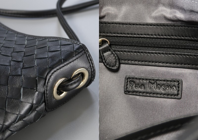 【目立った傷や汚れなし】美品 ショルダーバッグ 3点セット RODANIA ロダニア/Pua Moena オーストリッチ/ダチョウ革 メッシュ 編み込み レザー 2way ハンドバッグ 鞄の ...