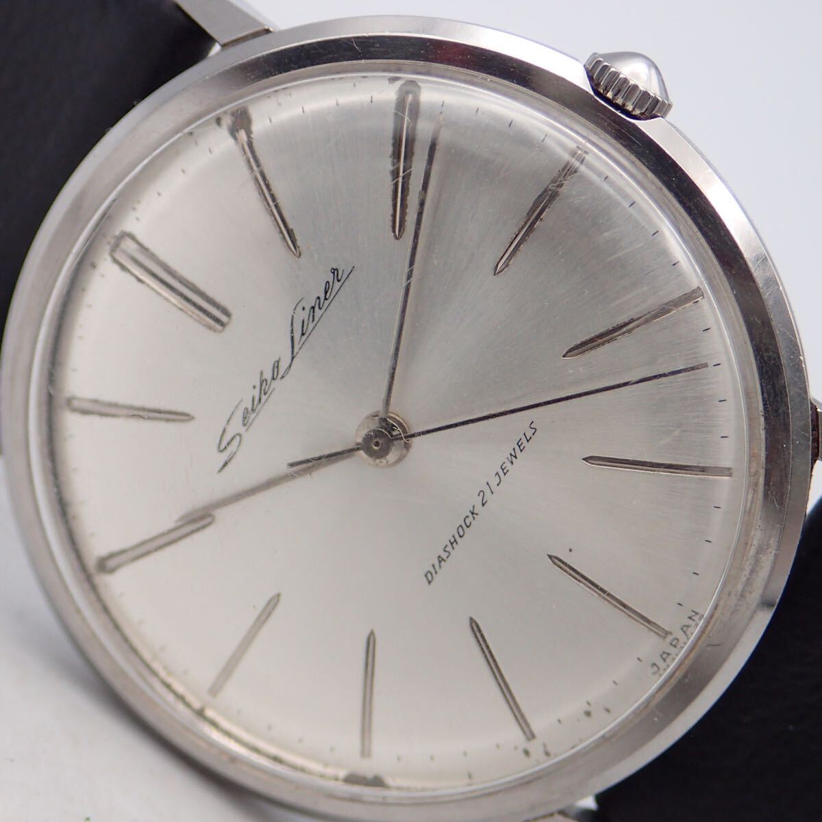 【傷や汚れあり】お03158/SEIKO セイコー/ライナー/手巻き/メンズ腕時計/21石/文字盤 シルバー/J14086の落札情報詳細 ...