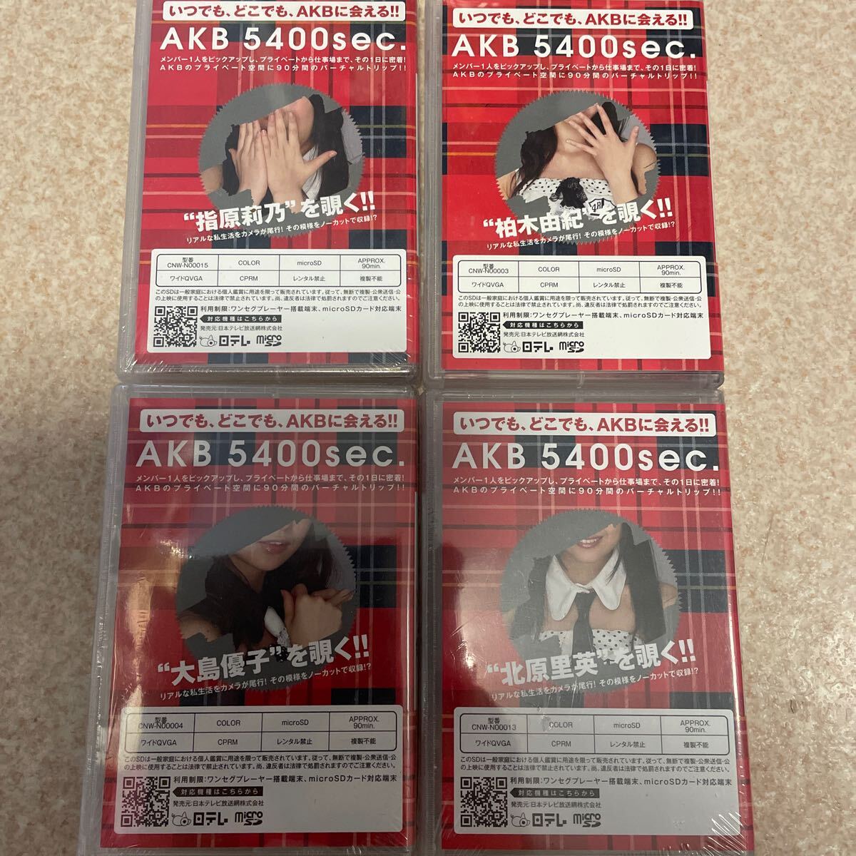 【未使用】AKB48【AKB 5400sec.】microSD 指原莉乃 北原里英 大島優子 柏木由紀 外装フィルム付未開封の落札情報詳細 - Yahoo!オークション落札価格検索 オークフリー