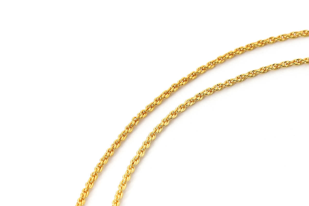【未使用】18KGP 18金 鍍金 麻ひもチェーン ゴールドネックレス gold necklace N50の落札情報詳細 - Yahoo!オークション落札価格検索 オークフリー