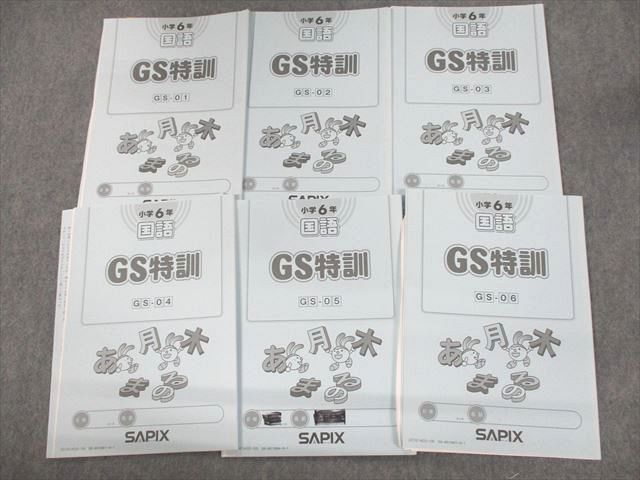 【目立った傷や汚れなし】SAPIX 小6 国語 GS特訓 GS-01～06 2021年度版 計6冊 sale 028m2Cの落札情報詳細 - Yahoo!オークション落札価格検索 オークフリー