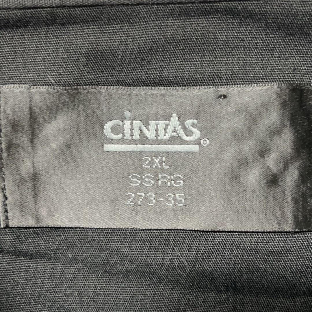 【目立った傷や汚れなし】N-4395 CINTAS シンタス アメリカ古着 ワークシャツ 半袖シャツ 2XL 企業ロゴ 刺繍 星条旗 ブラック 黒 オーバーサイズの落札情報詳細 - Yahoo ...