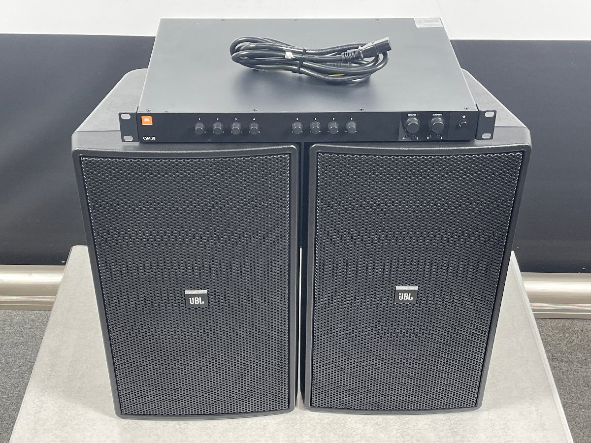 【やや傷や汚れあり】JBL PROFESSIONAL CONTROL 29AV-1 2Way スピーカー ペア CSM 28 ミキサー セット ...