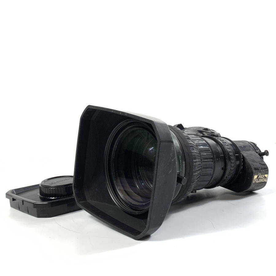 【傷や汚れあり】FUJINON HA22x7.8BERM-M28 業務用カメラレンズ レンズフード(クリアフィルター:FUJINON 107mm EFL-107UV装着)/他付き 簡易検査品 ...