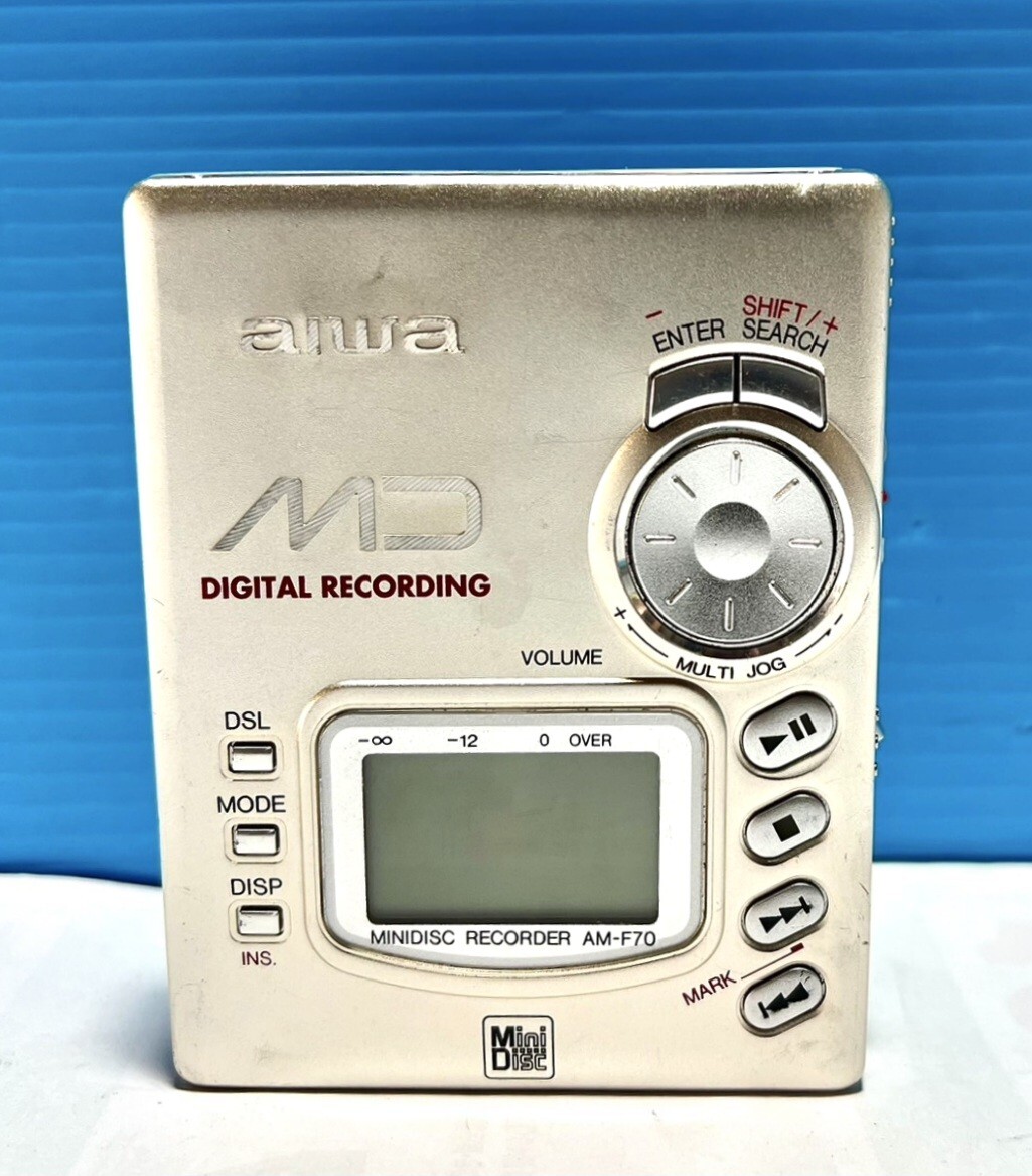 【全体的に状態が悪い】A685 ★AIWA アイワ MINIDISC RECORDER ミニディスクレコーダー AM-F70 ジャンク品の落札 ...