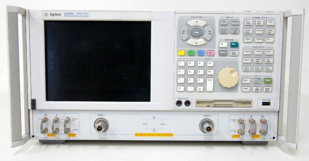 【傷や汚れあり】JP43290 Agilent E8358A opt.010/015 NETWORK ANALYZER (300kHz ...