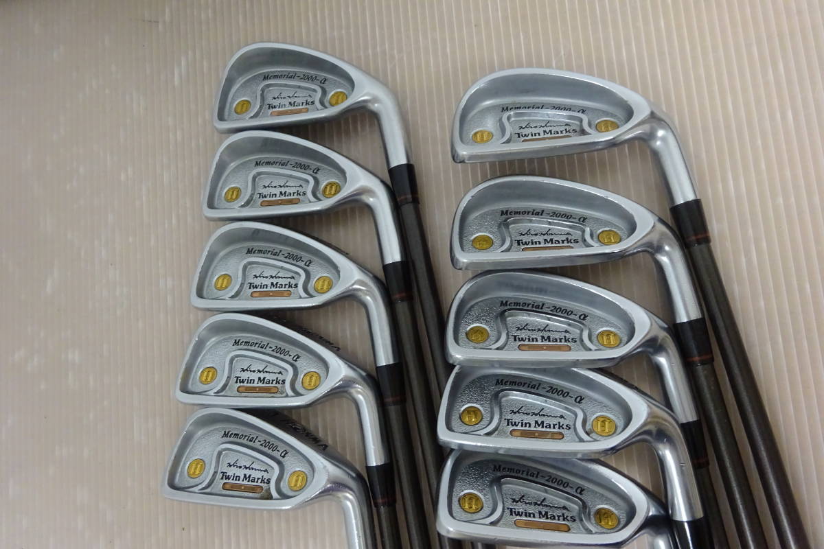 ホンマ HONMA Twin Marks 2000α #3-SW 10本 DORIC TITANIUM FEATHER WEIGHT SHAF ...