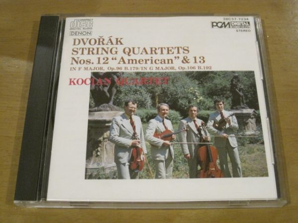 国内盤CD ドヴォルザーク Dvorak 弦楽四重奏曲12 アメリカ & 13 コチアン Kocian Quartet String Quartets Nos. 12 American ...