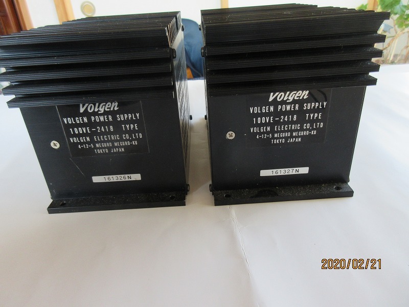 VOLGEN POWER SUPPLY 100VE-2418 TYPE 24V 2台の落札情報詳細 - ヤフオク落札価格検索 オークフリー
