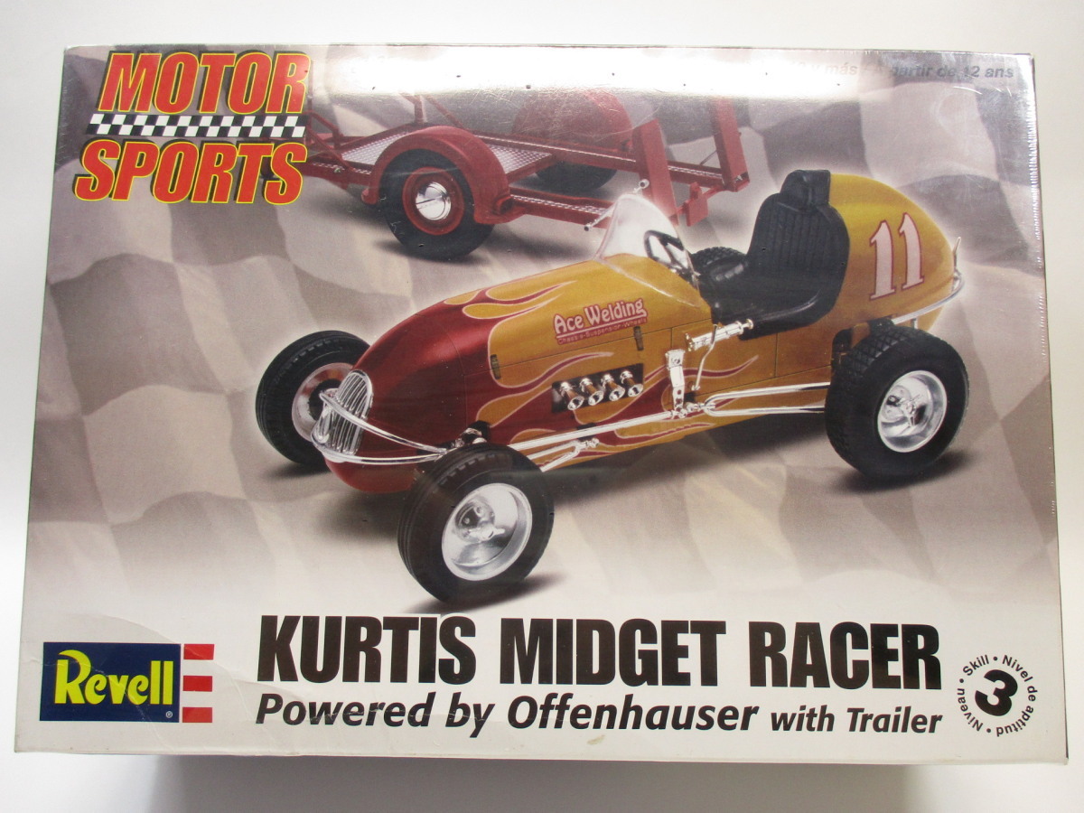 【新品】★Revell★レベル★1:25 KURTIS MIDGET RACER Powered by Offenhauser with ...