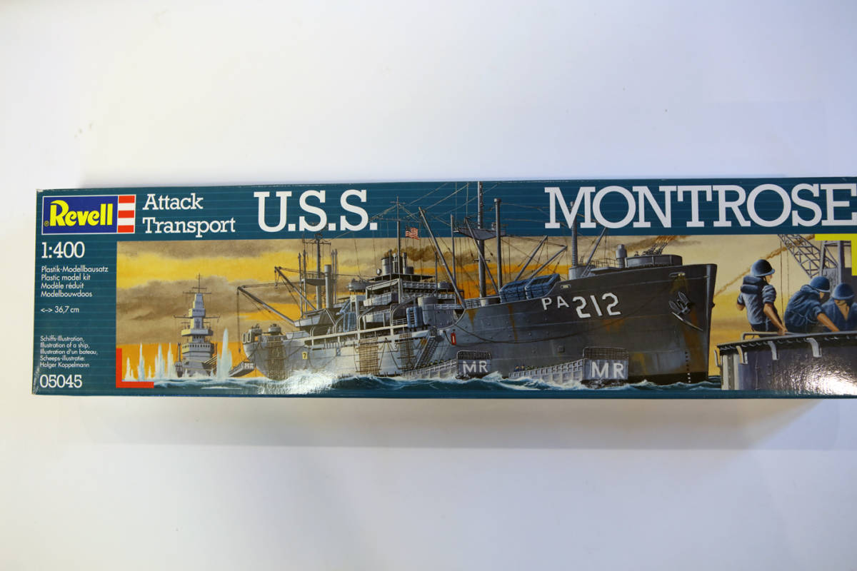 レベル 1／400 アメリカ海軍 攻撃輸送艦モントローズ プラモデル Revell USS Attack Transport MONTROSE ...