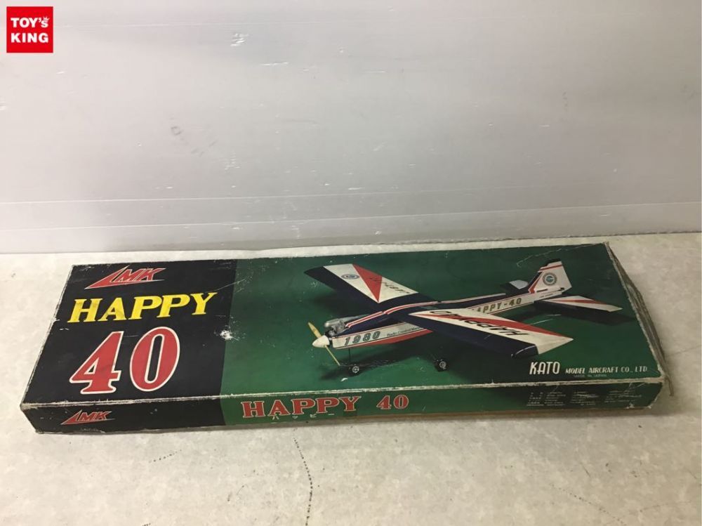 1円～ 同梱不可 ジャンク KATO MODEL AIRCRAFT MK HAPPY 40 ハッピー40 木製 組立キット /RC ラジコンの ...