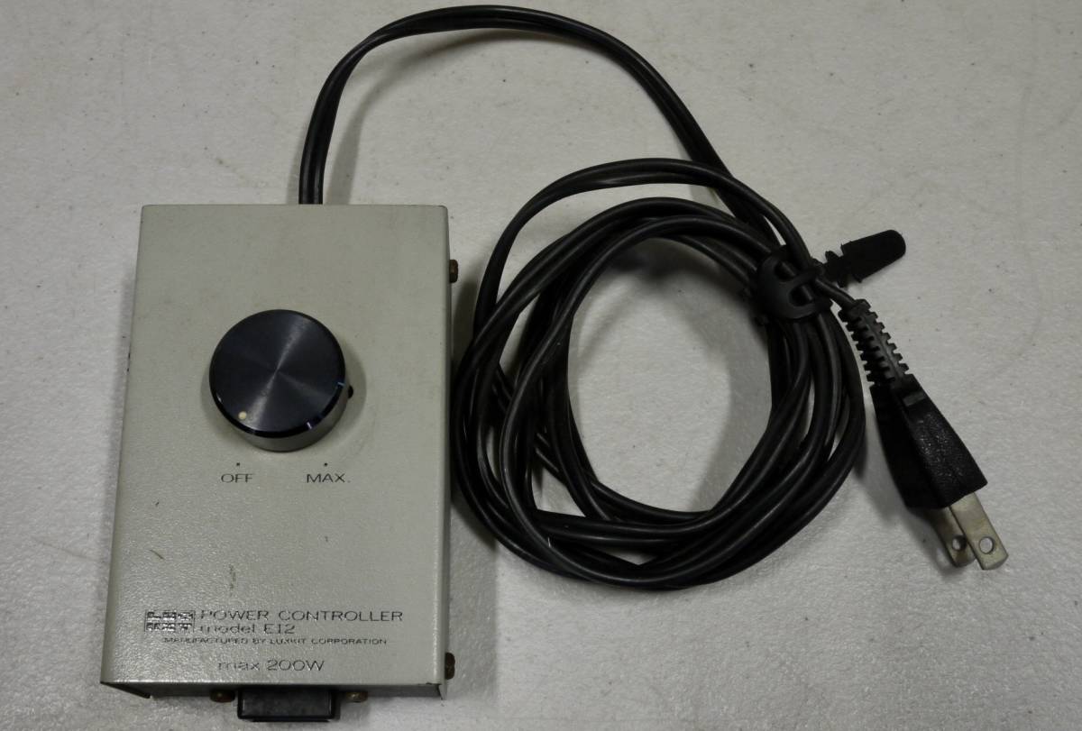 LUXKIT POWER CONTROLLER model E12★パワーコントローラー★ラックスキット★中古動作品の落札情報詳細 - Yahoo!オークション落札価格検索 オークフリー