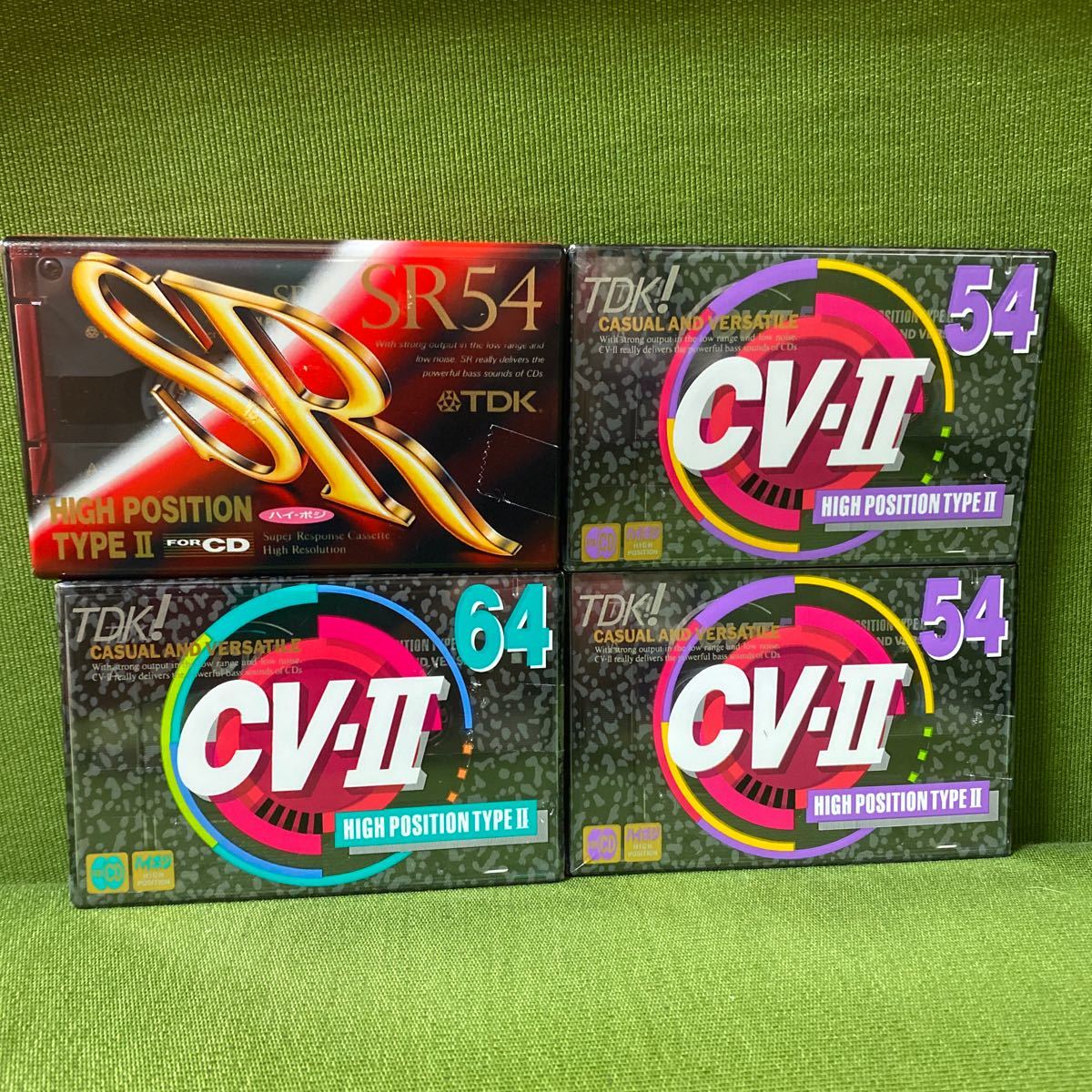【新品】TDK カセットテープ ハイポジション SR54 CVⅡ 54 64 計4本セット TYPE2 オーディオ レトロ の落札情報詳細 ...