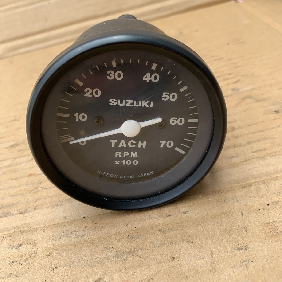 【傷や汚れあり】SUZUKI TACH RPM X100 メーター NIPPON SEIKI JAPAN スピードメーター ? 動作未確認 ...