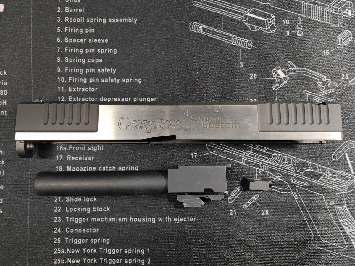Prime 東京マルイ グロック17 Caspian Shuey Custom/Two Tone アルミ削りだしスライド・セット グロック ...