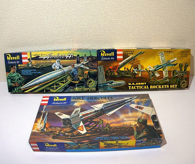 【新品】古き良きアメリカ レベル 3セット Revell 1/40 タクティカル ロケットセット Aerobee Hi ナイキ ハーキュリー ...