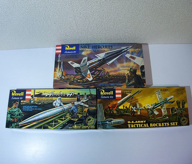 【新品】古き良きアメリカ レベル 3セット Revell 1/40 タクティカル ロケットセット Aerobee Hi ナイキ ハーキュリー ...