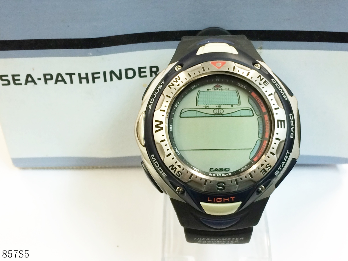 CASIO カシオ SEA-PATHFINDER シーパスファインダー SPF-40 クォーツ メンズ 腕時計 デジタル 箱 取扱説明書 ...