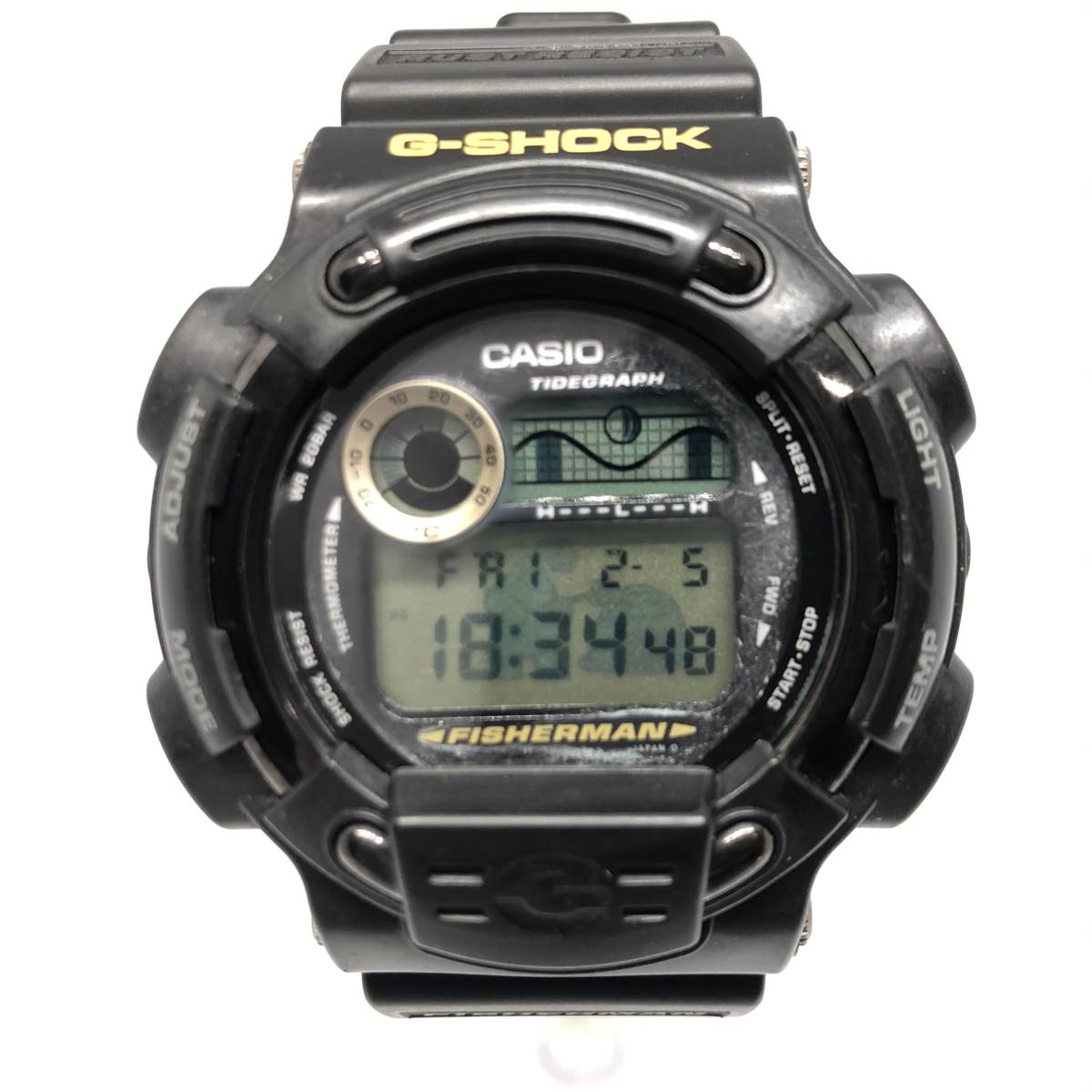 【稼動品】 CASIO G-SHOCK DW-8600 FISHERMAN デジタル 腕時計 ブラック G-ショック カシオ フィッシャーマン ...