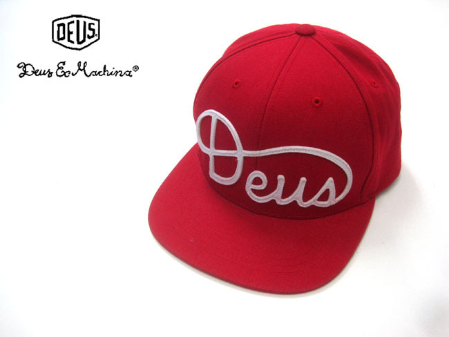 DEUS EX MACHINA デウス エクス マキナ/BASEBALL CAP ベースボールキャップ/スナップバックキャップ/帽子/赤 ...