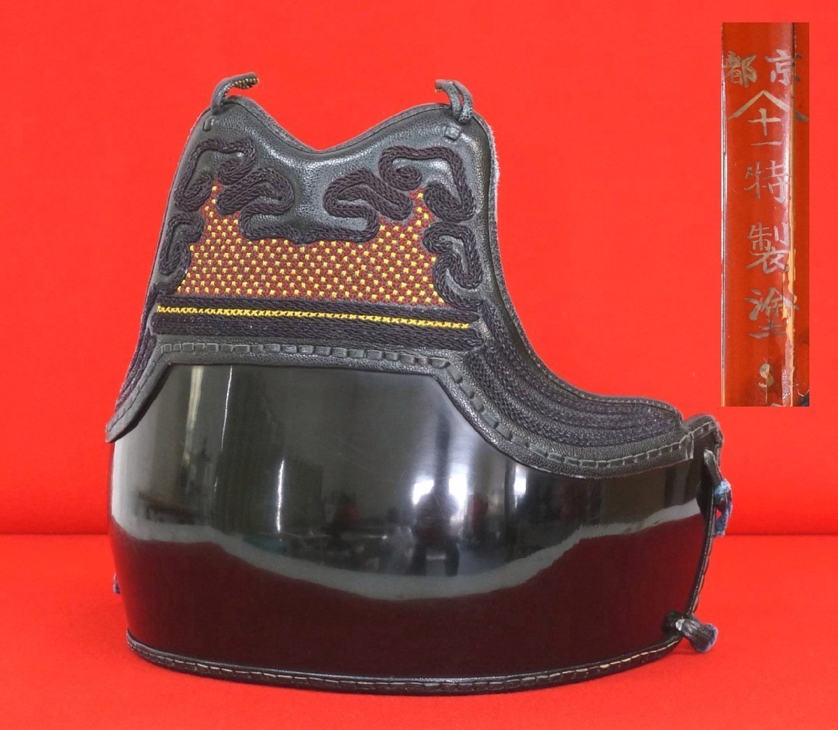 s1421 胴単品 山十一特製塗 竹胴60本立 三階松飾胸 エンジ×金茶 三本足 難あり 剣道防具の落札情報詳細 - ヤフオク落札価格検索 オークフリー