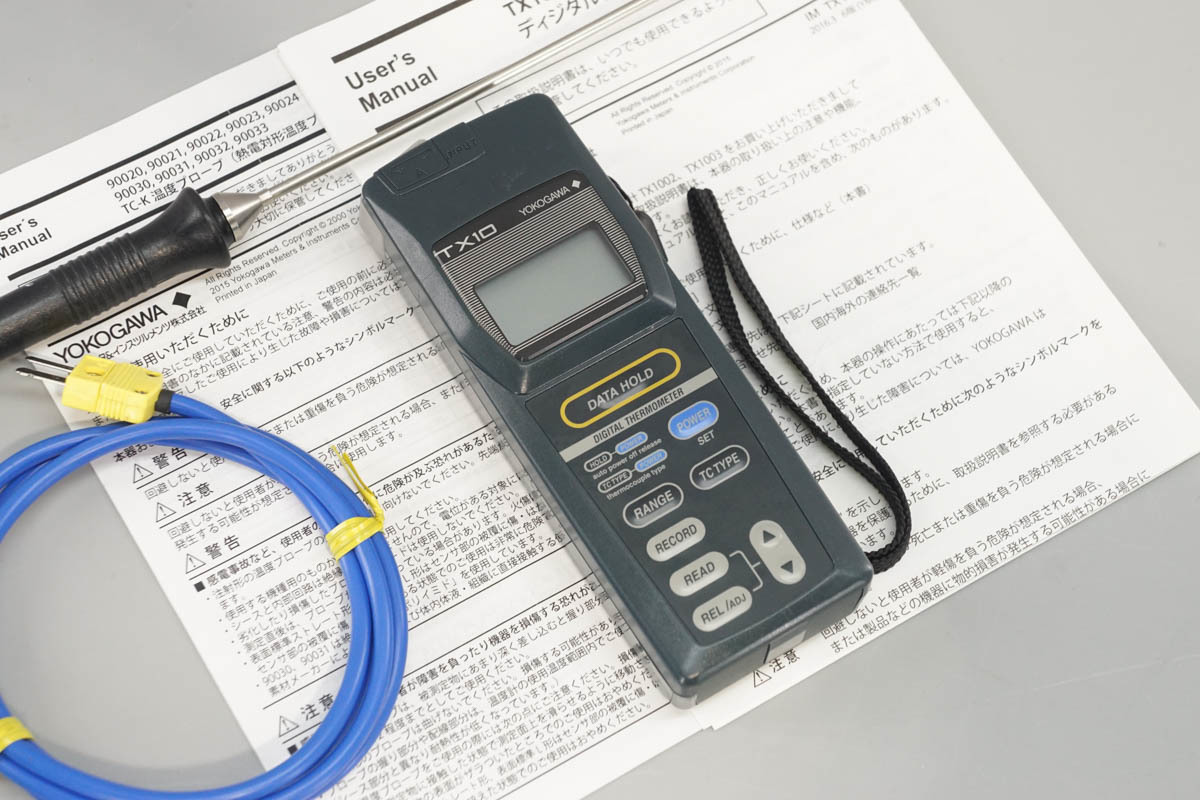 [JB]USED YOKOGAWA TX10-02 TX1002 DIGITAL THERMOMETER デジタルサーモメーター 90020 取扱説明書[ST02427-0067]の落札情報 ...
