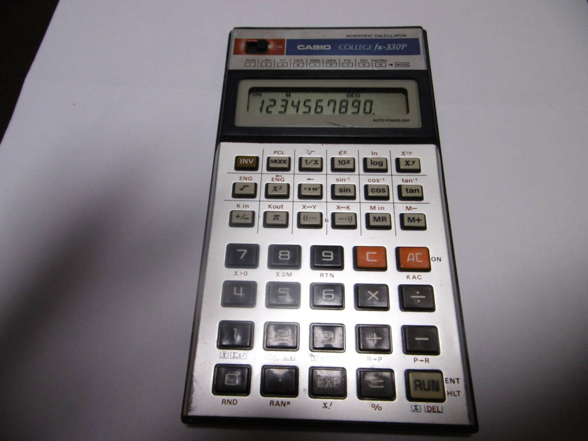 CASIO 電卓 COLLEGE fx- 330P 動作確認品 電池交換の落札情報詳細 - Yahoo!オークション落札価格検索 オークフリー