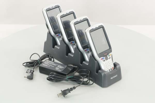 [PG]USED 10セット入荷 4台セット KEYENCE BT-W100 HANDY TERMINAL ハンディターミナル ACアダプター ...
