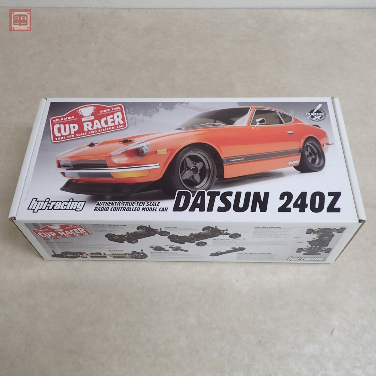 【新品】未開封 hpi-racing 1/10 カップレーサー 1M ダットサン 240Z キット No.#100600 電動RC ラジコン ...