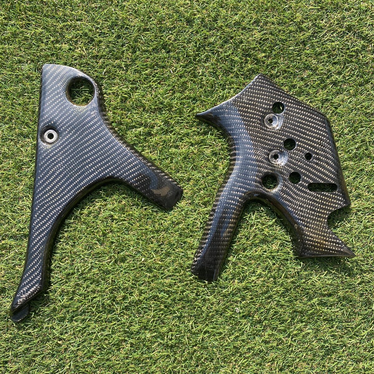 廃盤 希少 レア dr-z400 DRZ sm s LIGHTSPEED Carbon Frame Guard SETS ライトスピード ...
