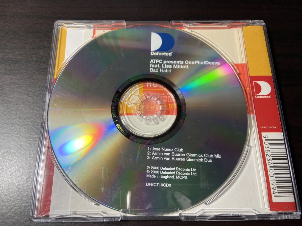 【目立った傷や汚れなし】ATFC presents One Phat Deeva fet. Lisa Millett Bad Habit ...