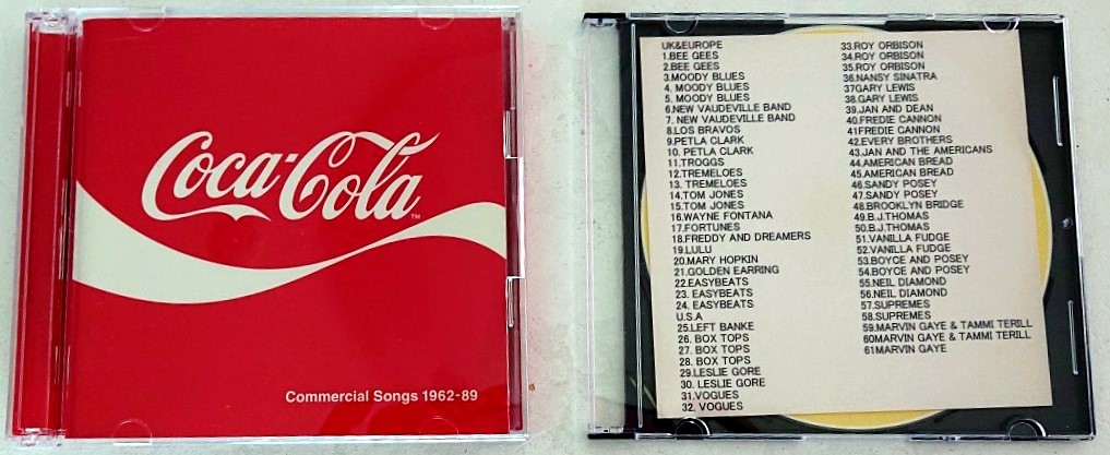 送料無料】コカ・コーラCMソング集CD [COCA-COLA Commercial Songs 1962-89]全56曲＋[things go letter with Coke]全61曲 ...