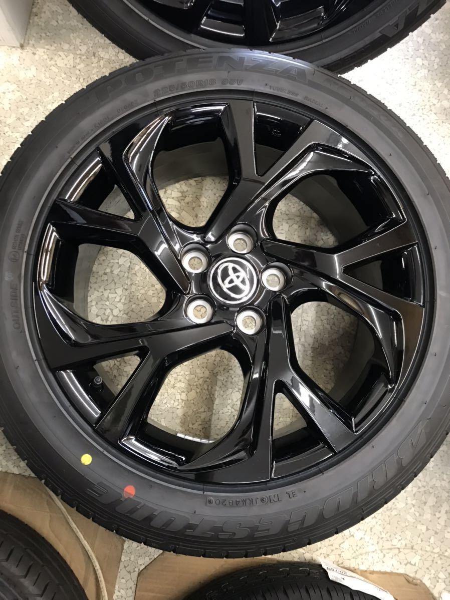 新車外し トヨタ純正 CH-R 限定車 ホイールタイヤセット 4本 18インチ 5H PC 114.3 7JJ +50の落札情報詳細 - ヤフオク落札価格検索 オークフリー