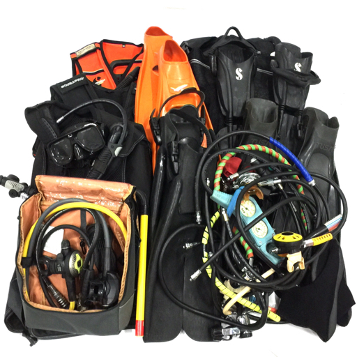 AQUA LUNG ZUMA PRO ML/LG BCジャケット 他 SAS NEO IR レギュレーター TUSA フィン 等 ダイビング用 ...