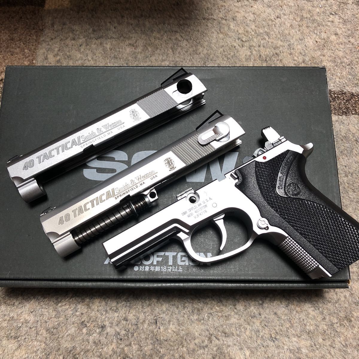 ウエスタンアームズ ガスブローバック S&W 4013 TSW パーツ一式 PRIME製 アルミスライド INSIGHT製 X2 ウェポン ...