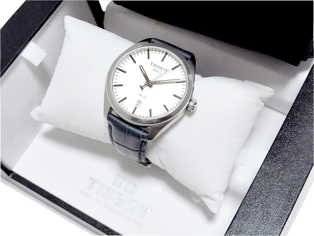 TISSOT ティソ PR100 メンズ クォーツ ピンク文字盤 P660 760 の落札情報詳細| ヤフオク落札価格情報 オークフリー